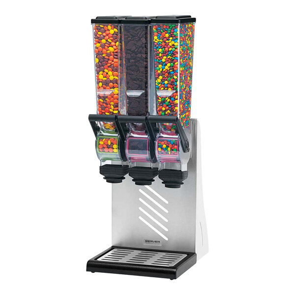 Server SLMDFD 88740 Slimline™ 2 Liter Triple Canister Food and Candy ...