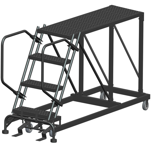 Ballymore SNR4-2460 4-Step Heavy-Duty Steel Mobile Work Platform - 60 ...