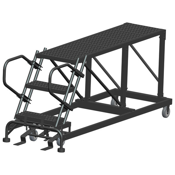 Ballymore SNR3-2460 3-Step Heavy-Duty Steel Mobile Work Platform - 60 ...