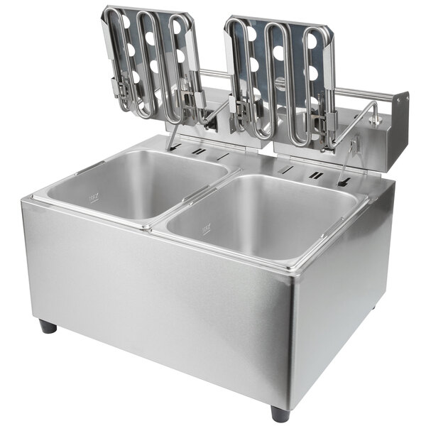 Cecilware EL2X25 Stainless Steel Electric Commercial Countertop Deep ...