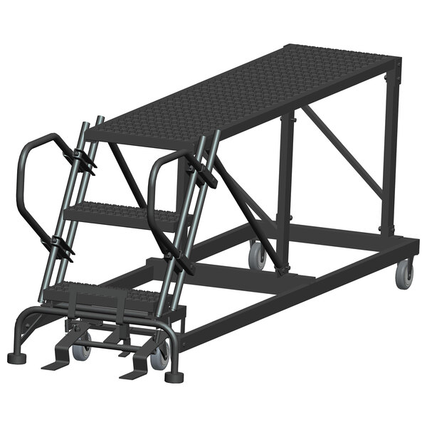 Ballymore SNR3-2472 3-Step Heavy-Duty Steel Mobile Work Platform - 72 ...