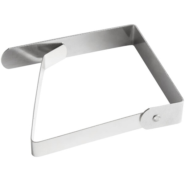 Choice Stainless Steel Tablecloth Clip for Tables up to 2" Thick - 12/Pack