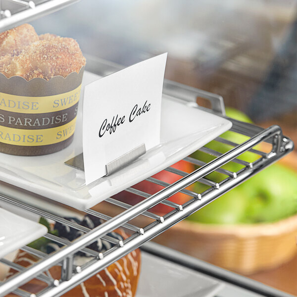 1 1/2" x 3/4" Stainless Steel Deli Tag Holder