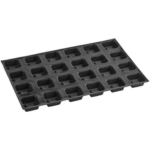 Sasa Demarle FP-01102 Flexipan® Square Savarins 2 3/4" x 2 3/4" Tartlet ...