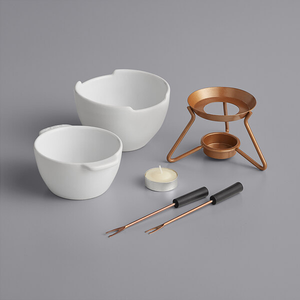 Boska 320402 8.5 oz. Choco Fondue Marie Ceramic Chocolate Fondue Pot ...