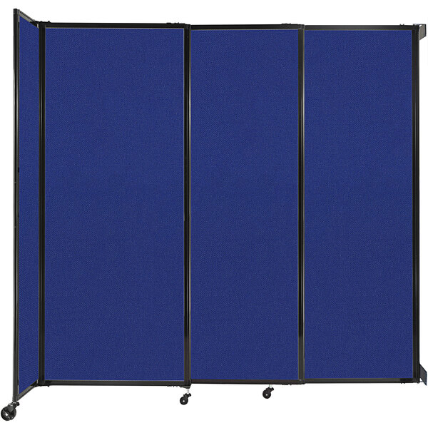 Versare 7482305 Royal Blue StraightWall Wall-Mounted Sliding Room ...