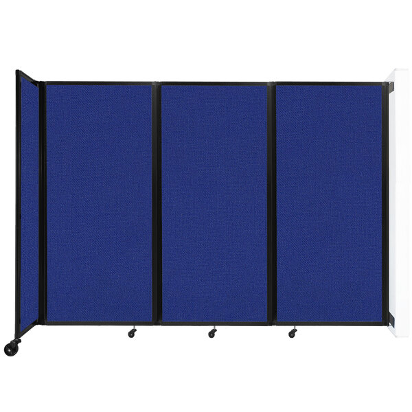 Versare 7172305 Royal Blue Wall-Mounted Room Divider 360 - 8' 6" x 6'