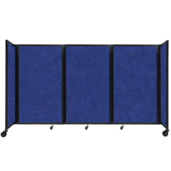 Versare 1931002 Blue SoundSorb Folding Room Divider 360 - 8' 6" x 5'