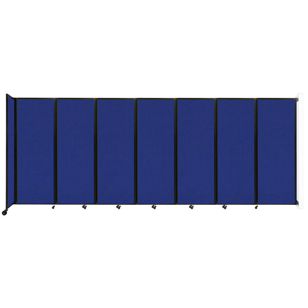 Versare 7190705 Royal Blue Wall-Mounted Room Divider 360 - 19' 6" x 7' 6"