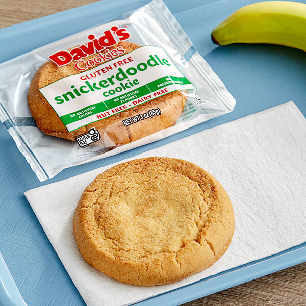 David's Cookies 3 oz. Gluten-Free Individually-Wrapped Snickerdoodle ...