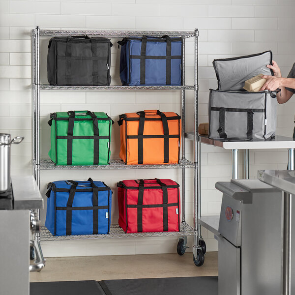 Choice Orange Medium Insulated Nylon Cooler Bag (Holds 40 Cans)