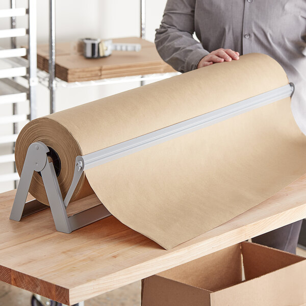 Lavex 36" x 900' 40 lb. Natural Kraft Void Fill Packing Paper Roll