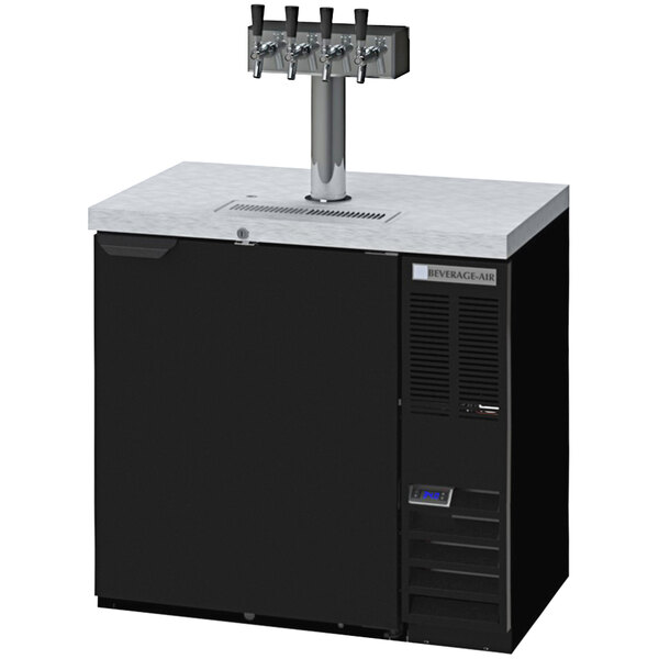 Beverage-Air DD36HC-1-B-138-WINE Four Tap Kegerator Wine Dispenser ...