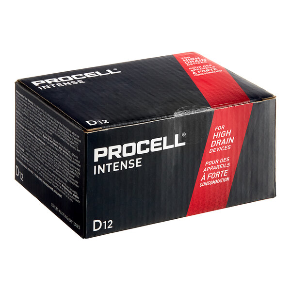 Procell PX1300 Intense Power D 1.5V Alkaline Batteries - 12/Pack