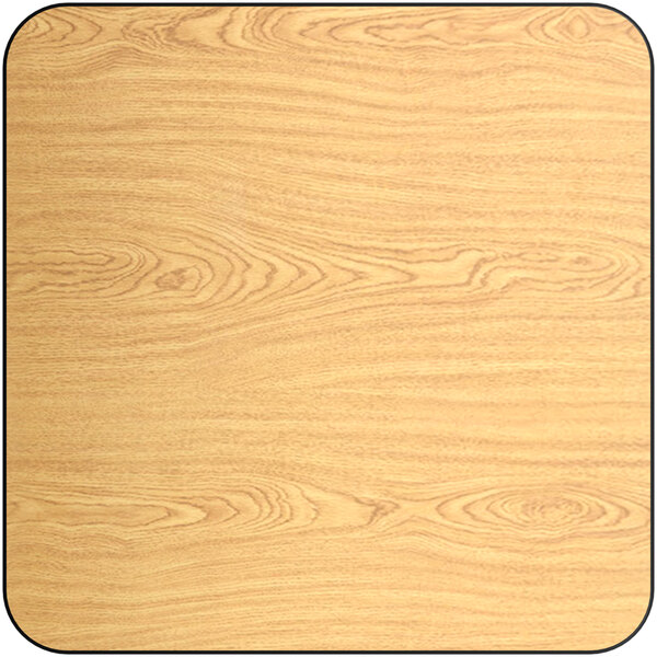 Lancaster Table & Seating 24" x 24" Square Reversible Walnut / Oak ...