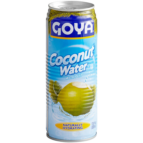 Goya Coconut Water with Pulp (17.6 oz. Cans) - 24/Case