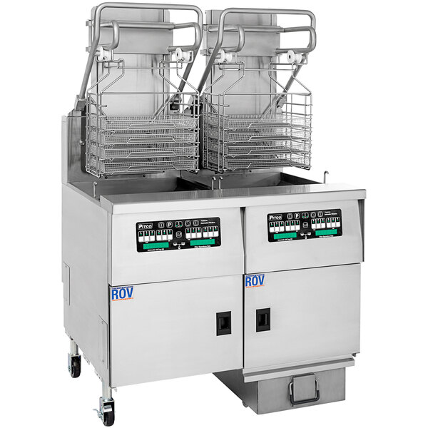 Pitco SELVRF-2/FD Solstice 152 lb. Reduced Oil Volume / High Output 2 ...