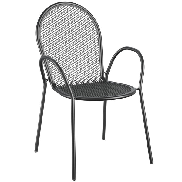 Lancaster Table & Seating Harbor Black 30" x 48" Rectangular Dining ...