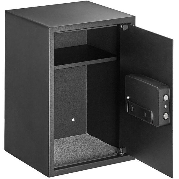 360 Office Furniture 13 3/4" x 12 1/4" x 19 3/4" Black Steel Security ...