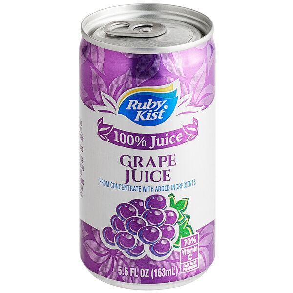 Ruby Kist 5.5 fl. oz. Grape Juice - 48/Case