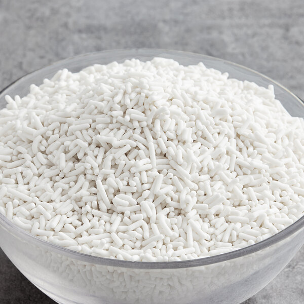 White Sprinkles (10 lb.): In Bulk at WebstaurantStore
