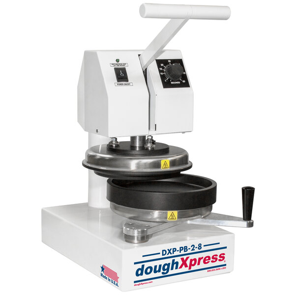 DoughXpress DXP-PB-2-8-220 8" Dual-Heat Manual Swing Away Pizza Dough ...