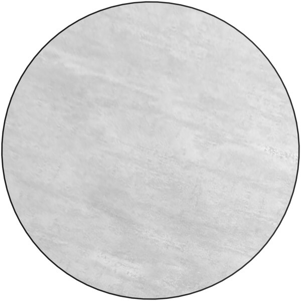 Lancaster Table & Seating 24" Round Reversible White / Gray Slate ...