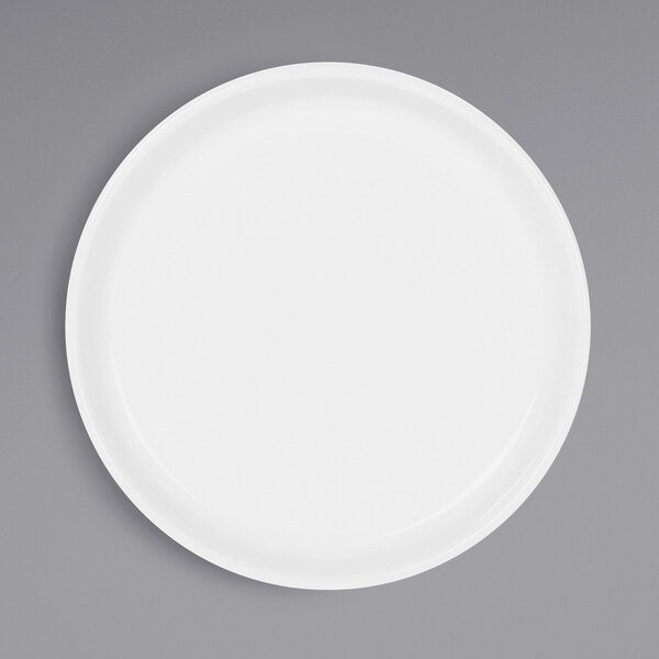 Elite Global Solutions B190053-W Monet 5 1/4" White Raised Rim Melamine ...