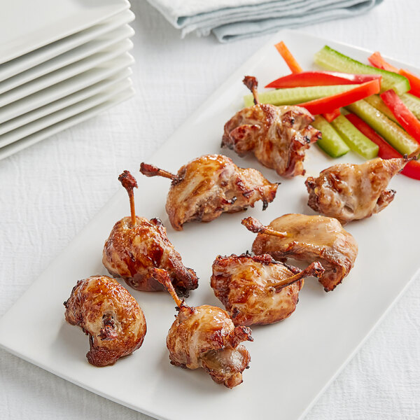 Manchester Farms 1.5 oz. Fresh Quail Knots - 48/Case