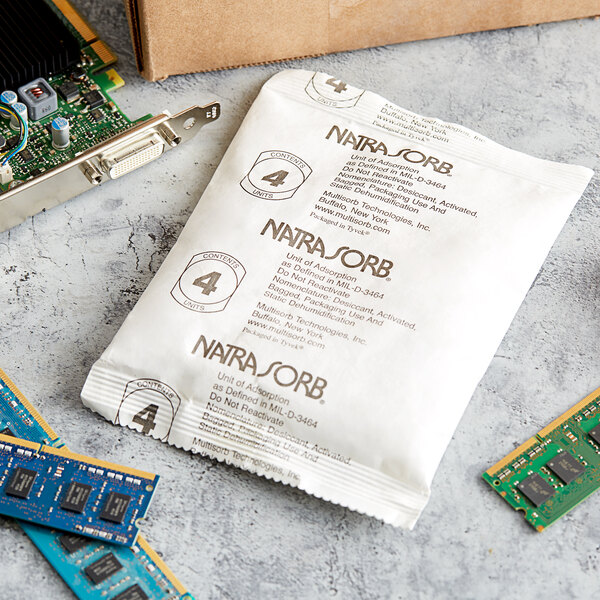 Multisorb NatraSorb 4 Units Desiccant Silica Packet 02-03127DG03 - 500/Case