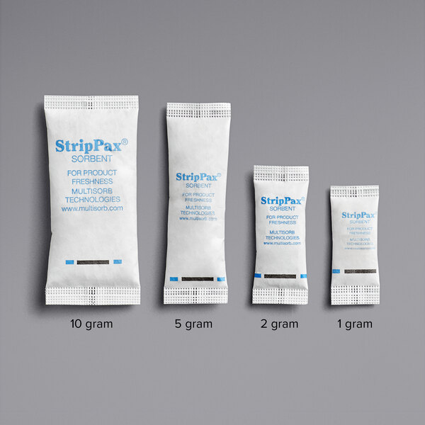 Multisorb StripPax 10 Gram Desiccant Indicating Silica Packet 02-30024CG112 - 900/Case