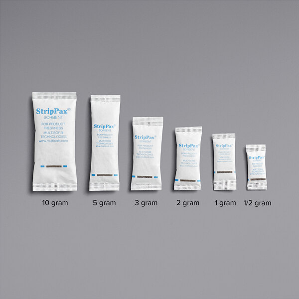 Multisorb StripPax 5 Gram Desiccant Silica Packet 02-30021CG113 - 1800/Case