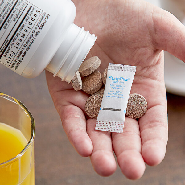 Multisorb StripPax 1 Gram Desiccant Silica Packet 02-30021CG105 - 6000/Case