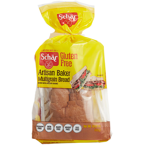 Schar Gluten-Free Artisan Baker Sliced Multigrain Bread Loaf 12-Count ...