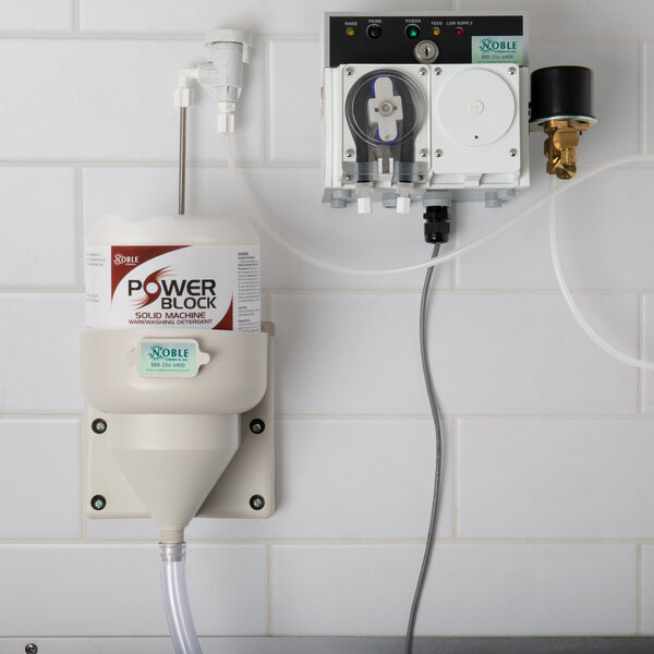 Noble Chemical 8 lb. / 128 oz. Power Block Concentrated Solid Dish ...