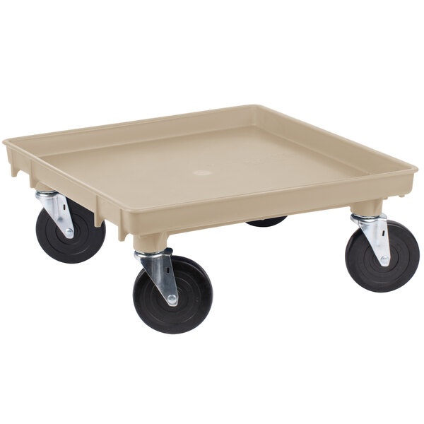Vollrath 1697-32 Traex® Beige Rack Dolly Base (No Handle) - 21" x 21"