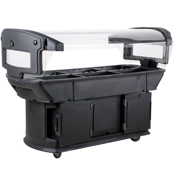 Carlisle 771103 Black 6' Maximizer Portable Food / Salad Bar