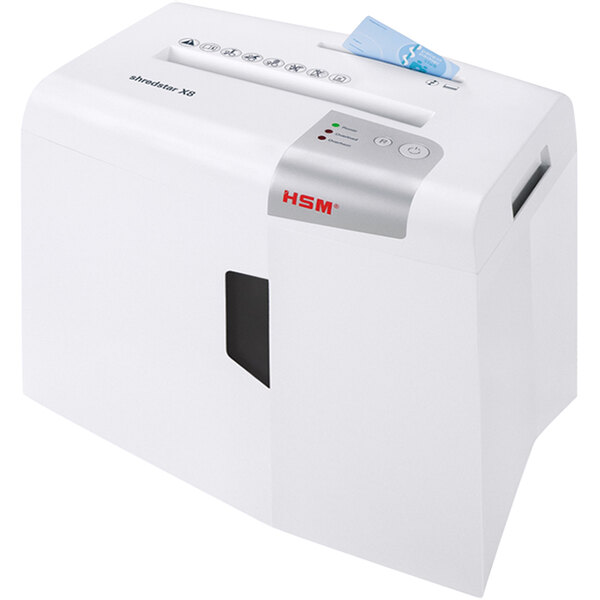 HSM 1044W ShredStar X8 8 Sheet Cross-Cut Shredder with 4.8 Gallon Waste ...