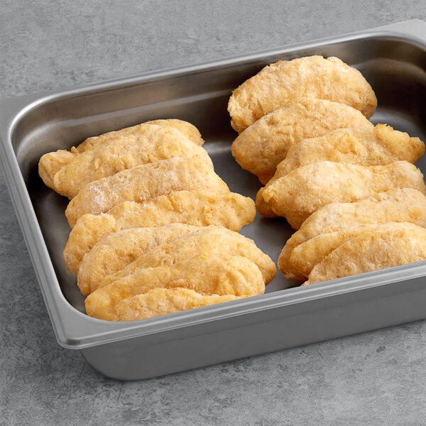 Mrs. Friday's 2-3 oz. Tavern Battered Cod Fillet Portions 2.5 lb. - 4/Case
