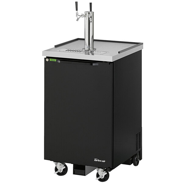 Turbo Air Super Deluxe TBD-1SBD-N6 Black Beer Dispenser with Single Tap
