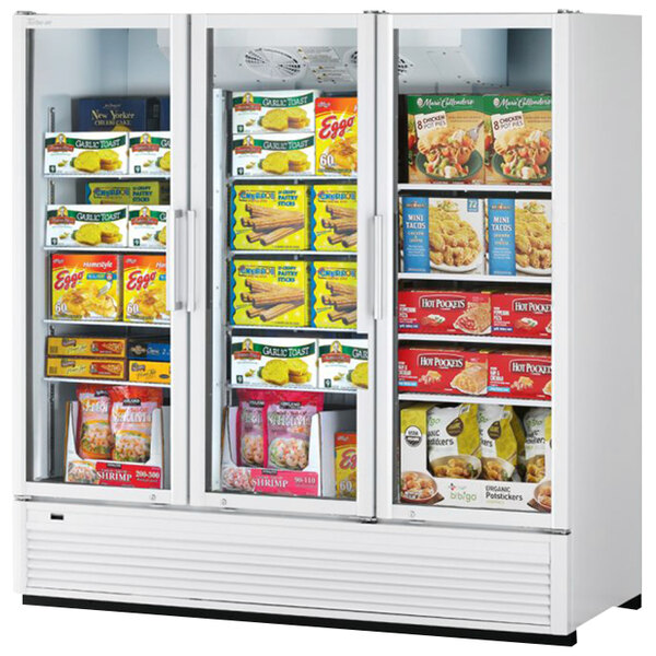Turbo Air Super Deluxe TGF-72SDHW-N 78" White Swing 3 Door Freezer