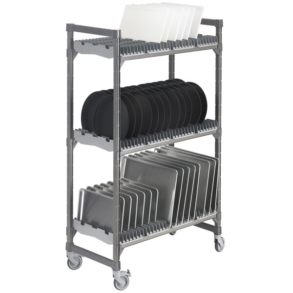 Cambro EMU244878DRPKG Camshelving® Elements Drying Rack Cart - 24" x 48 ...