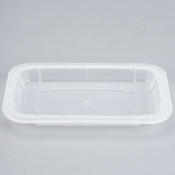 Pactiv Newspring NC8168B 16 oz. Black 5" x 7 1/4" x 1 1/2" VERSAtainer ...