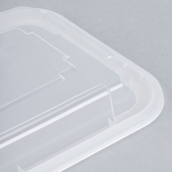 Pactiv Newspring NC8168B 16 oz. Black 5" x 7 1/4" x 1 1/2" VERSAtainer ...