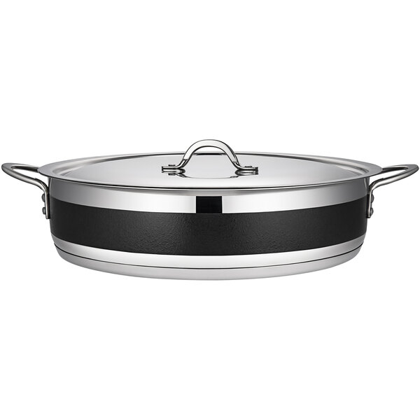 Bon Chef Country French X 9 Qt. Black Stainless Steel Brazier Pot ...
