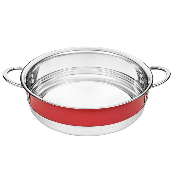 Bon Chef Country French X 11 3/16" Red Stainless Steel Bottomless Pot ...