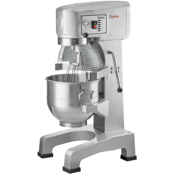 Galaxy GMIX30 30 Qt. Planetary Floor Mixer with Guard & Standard ...