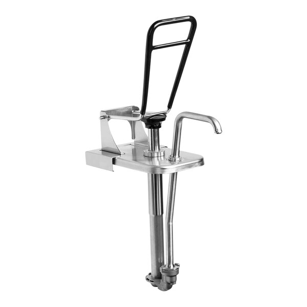 Server 1 oz. Stainless Steel Lever Pump with Lid for Standard 3.5 Qt ...