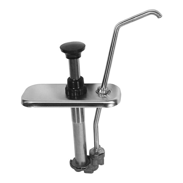 Server Stainless Steel 0.5 oz. Pump with Lid for Slim 1.5 Qt. Fountain Jar