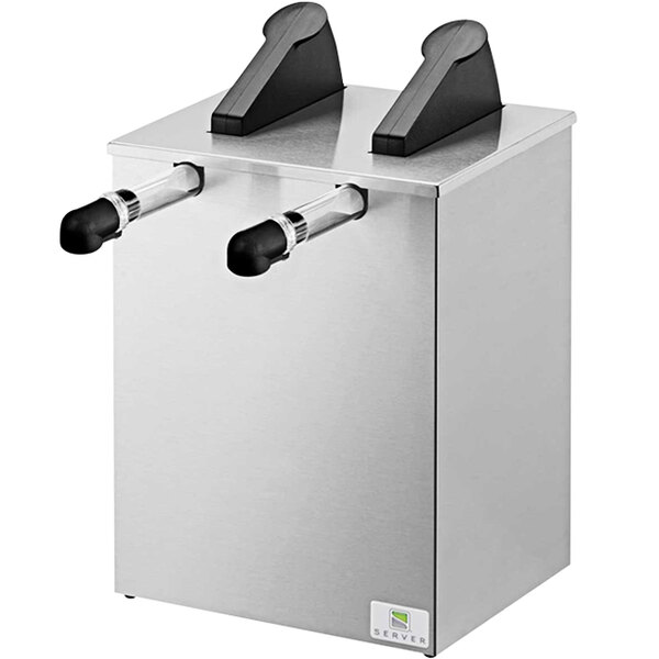 Server Express System Stainless Steel Double Countertop Pump Dispenser ...